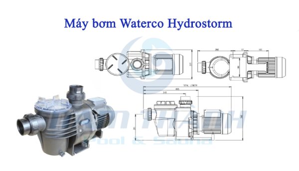 Bơm lọc bể bơi Waterco Hydrostorm