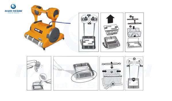 Robot vệ sinh bể bơi Maytronics Dolphin Wave 75 WB
